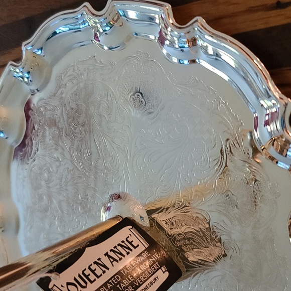 Queen Anne | Dining | Vintage Queen Anne Silver Plated Cake Stand With ...